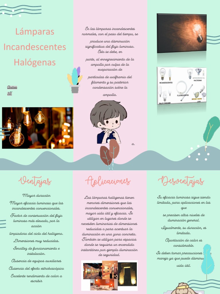 Ventajas y desventajas de lámparas halógenas | PDF | Tecnología