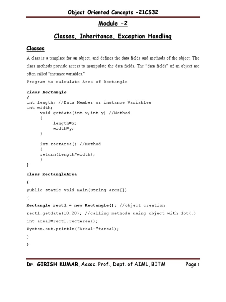 21CS32 Module 2 | PDF | Method (Computer Programming) | Programming