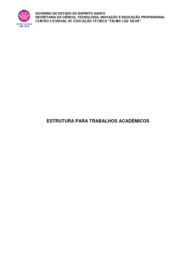 A Estrutura Dos Trabalhos Acadêmicos 2021 | PDF | Caixa alta e caixa baixa