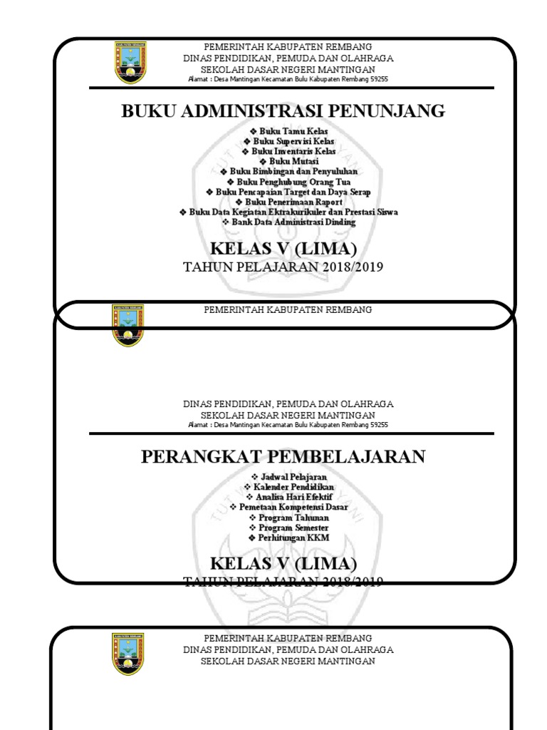 Cover Administrasi | PDF