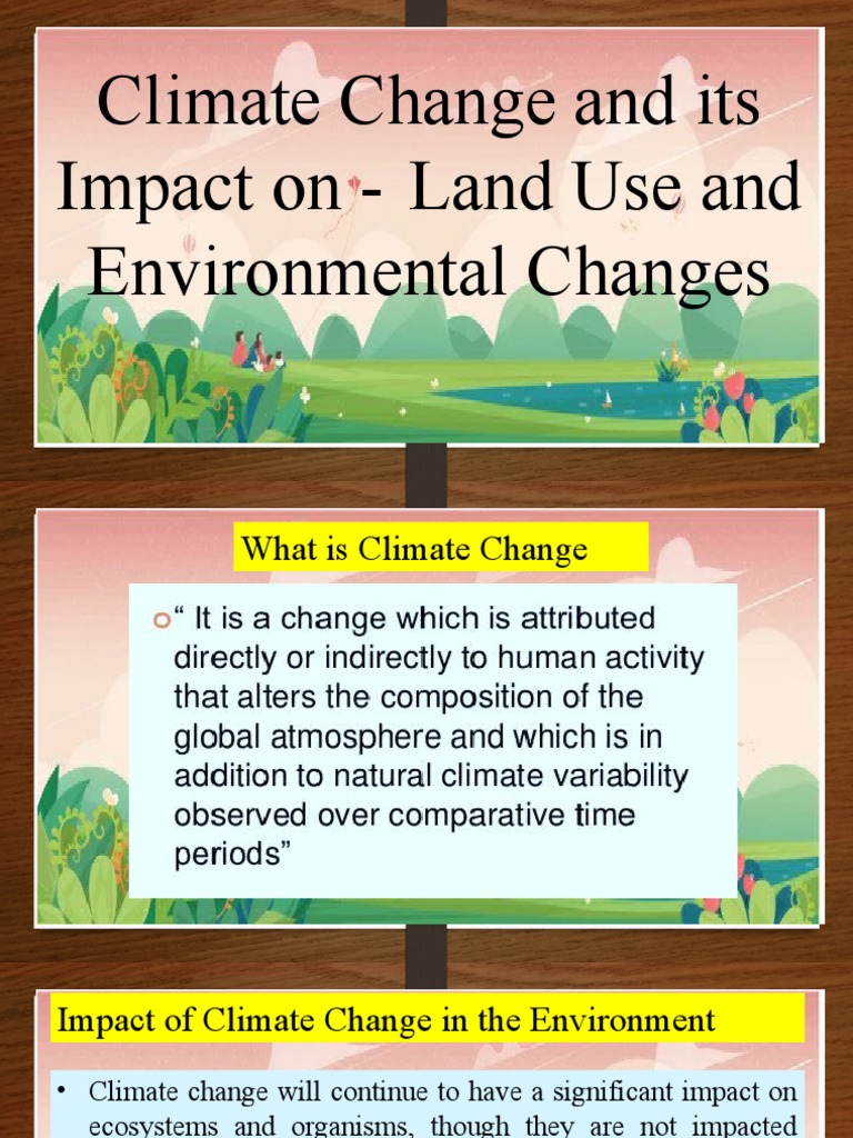Climate Change Effects on Land Use | PDF | Climate Change | Sea Level Rise
