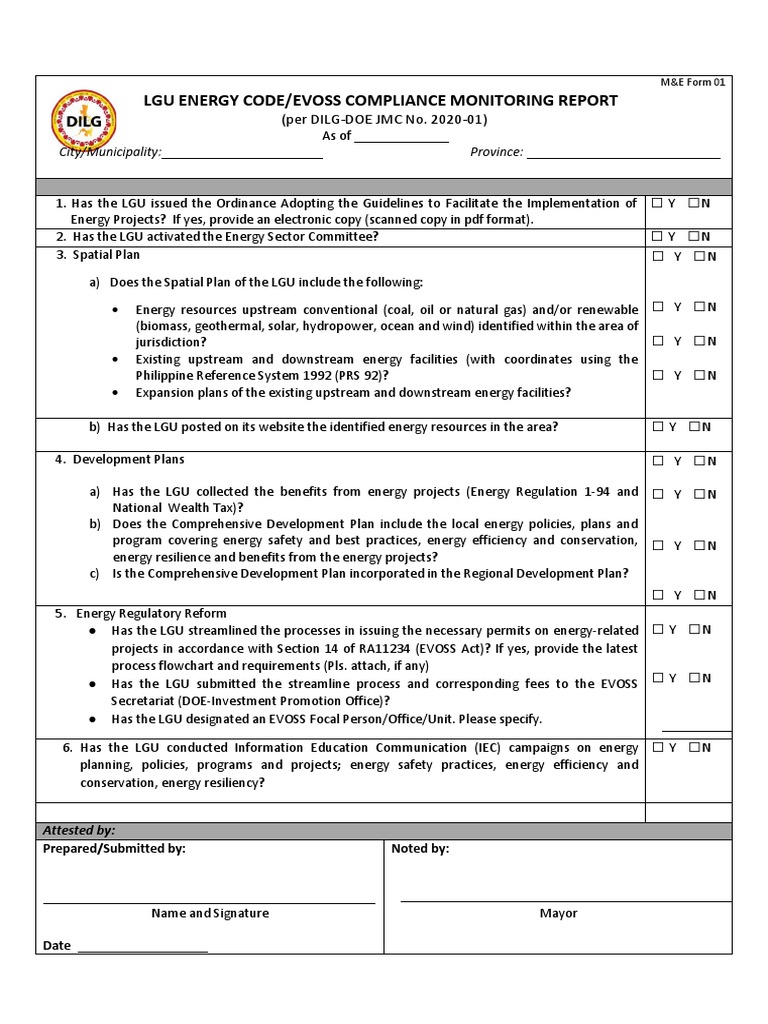 EVOSS ME Form 1 | PDF