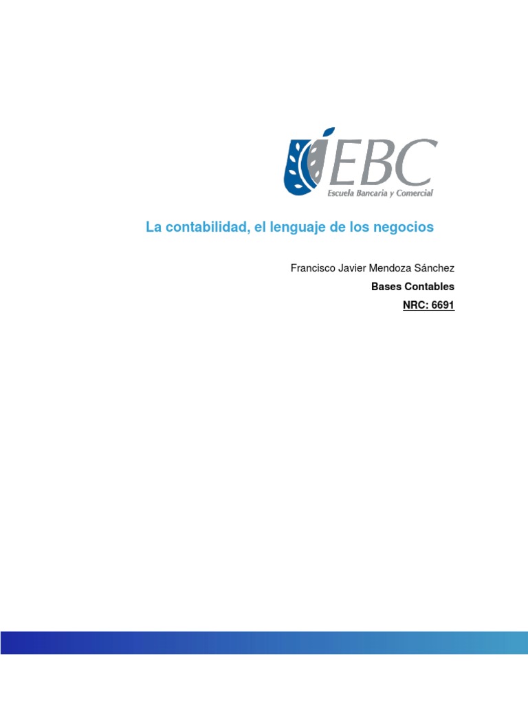 Actividad 1 A y B Bases Contables | PDF | Contabilidad | Business