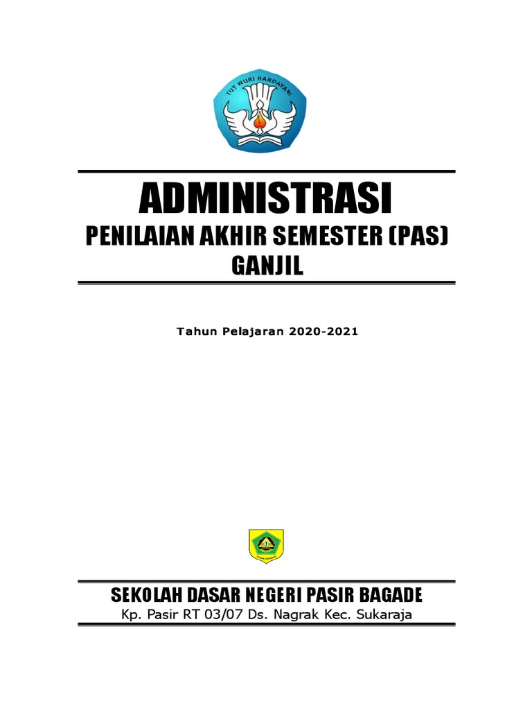 Adm PAS 2020-2021 Ganjil | PDF