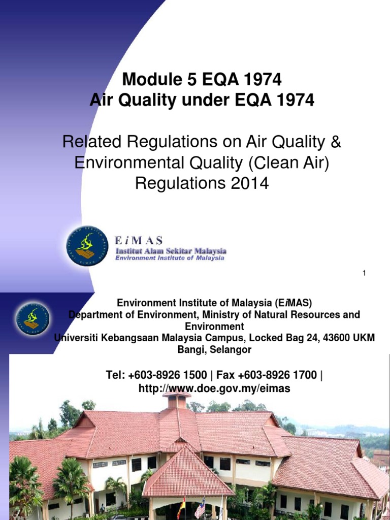 Modul EQA 2014 | PDF | Air Pollution | Combustion