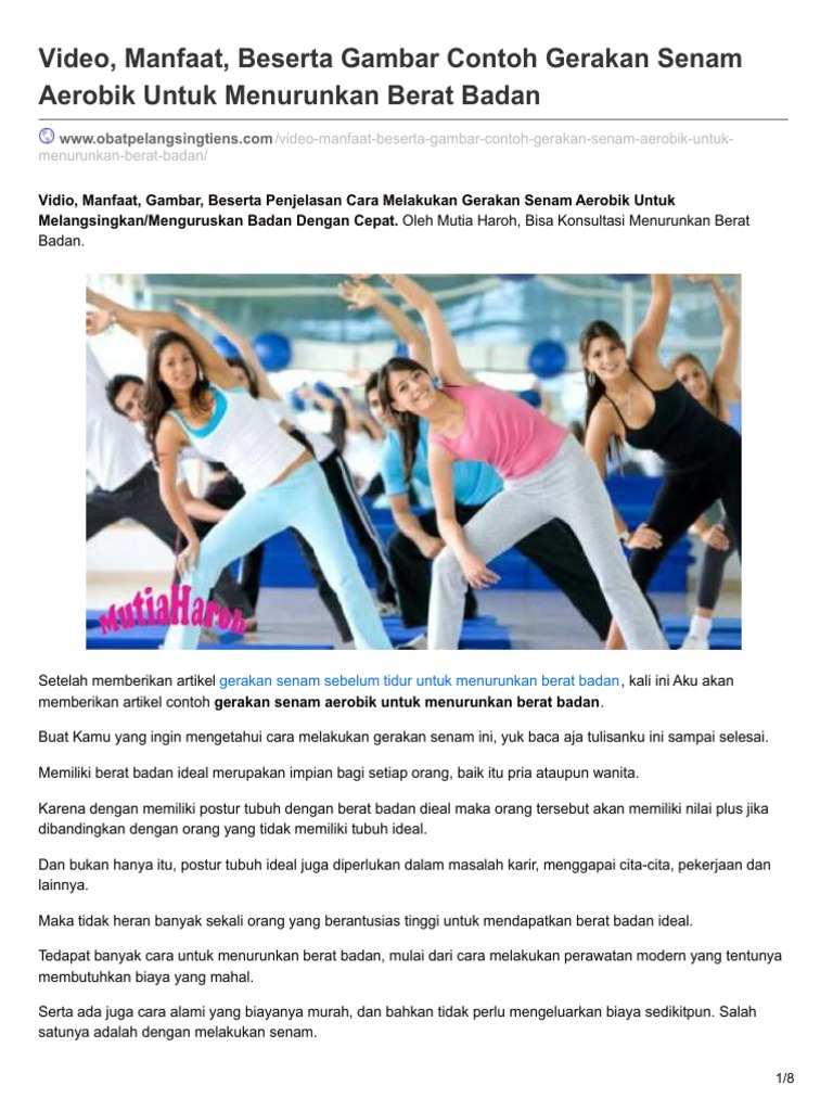 Video Manfaat Beserta Gambar Contoh Gera | PDF