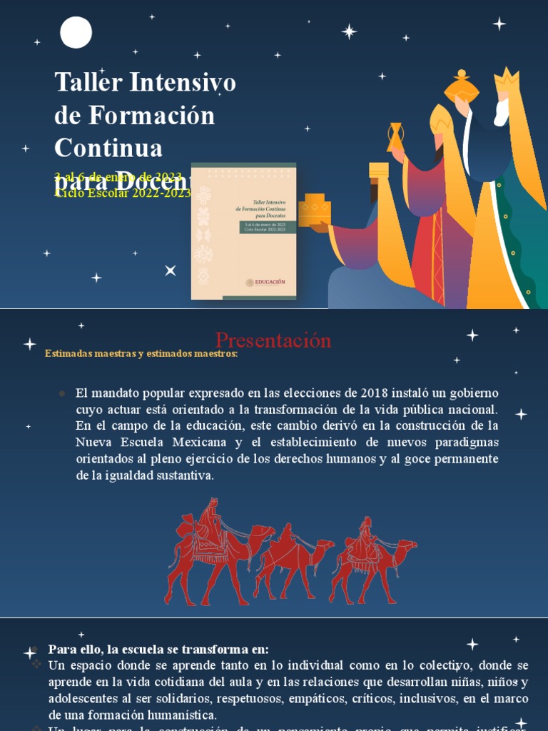 Presentación en PowerPoint y PDF Del Taller Intensivo para Docentes Del ... Presentación en PowerPoint y PDF Del Taller Intensivo para Docentes Del ...