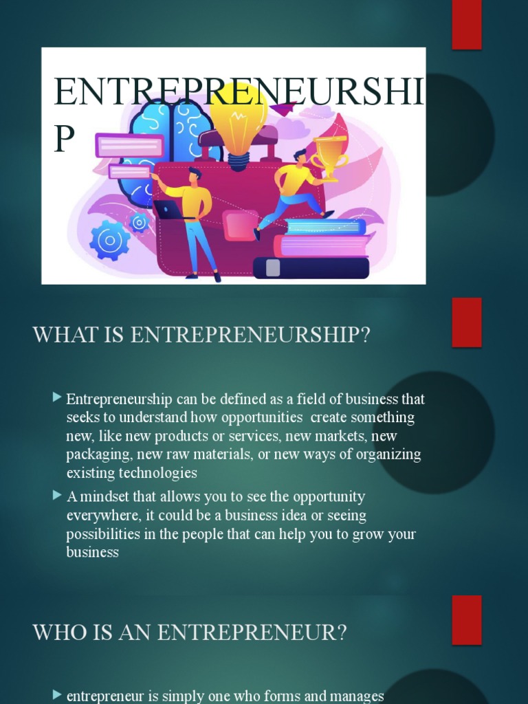 ENTREPRENEURSHIP | PDF | Entrepreneurship | Cognition ENTREPRENEURSHIP | PDF | Entrepreneurship | Cognition