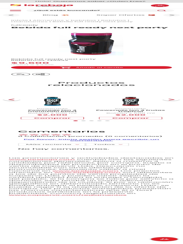 Bebida Full Ready Next Party | PDF