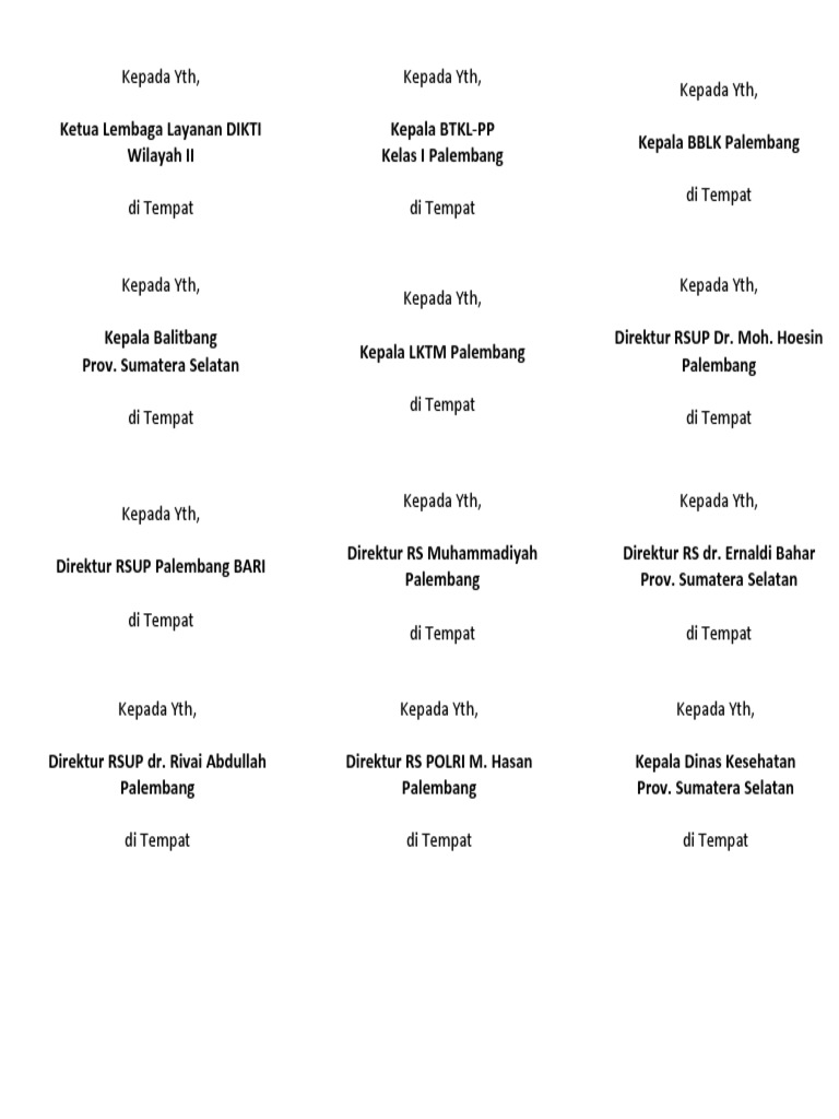 Label Undangan 103 | PDF