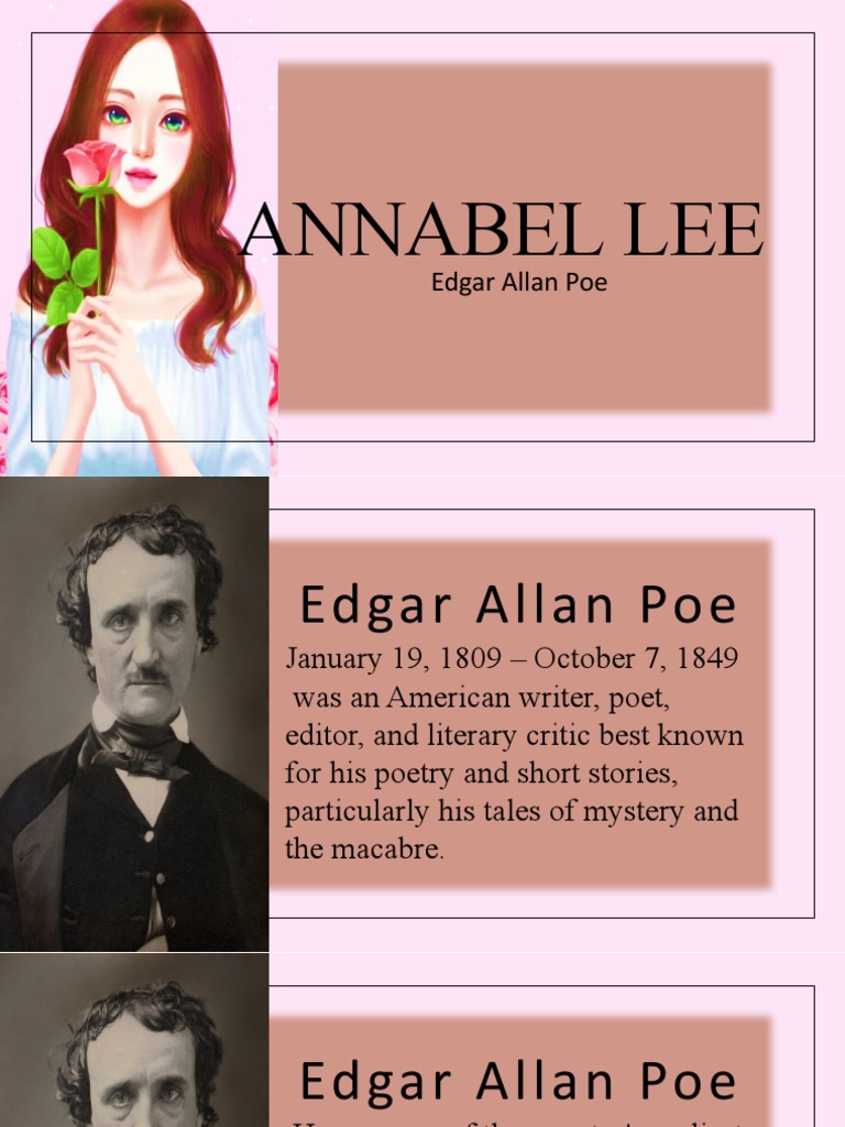 Q3I Week 1 Annabel Lee | PDF | Classics