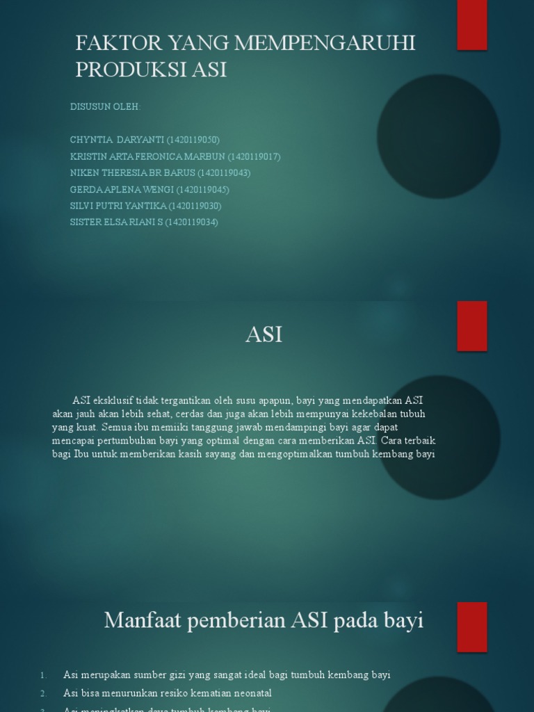 Faktor Penting Produksi ASI | PDF