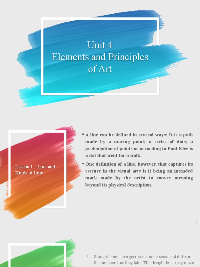 Elements and Principles of Art | PDF | Color | Composition (Visual Arts)