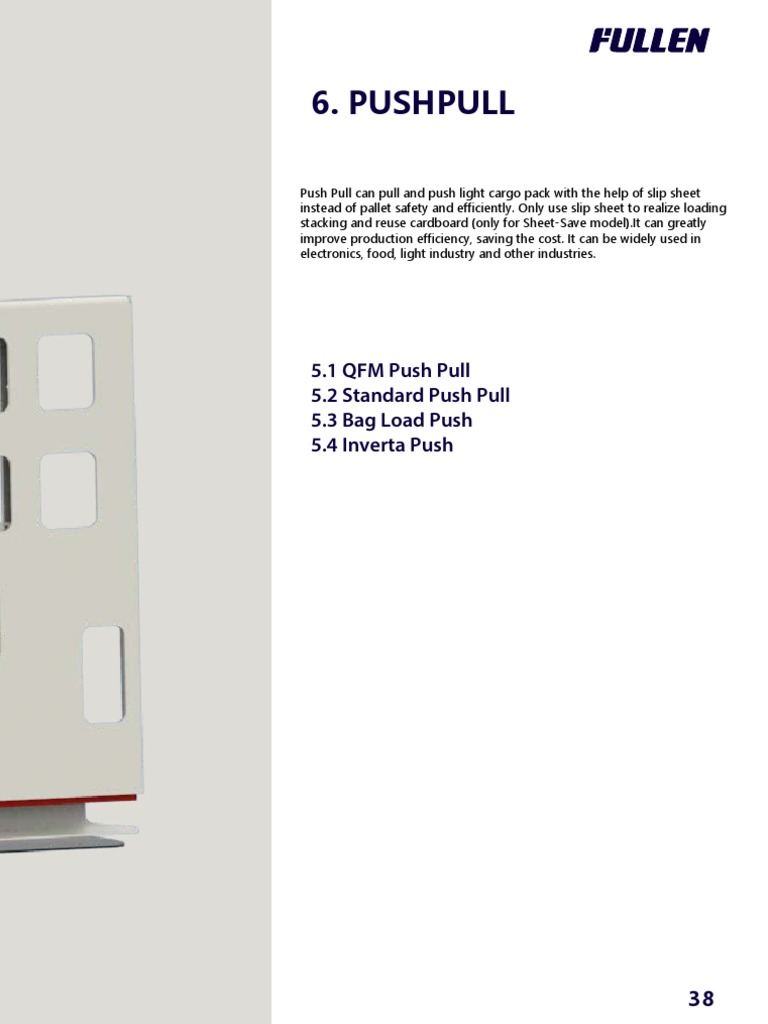 Fullen PushPull Catalog May21 | PDF | Forklift | Consumer Goods