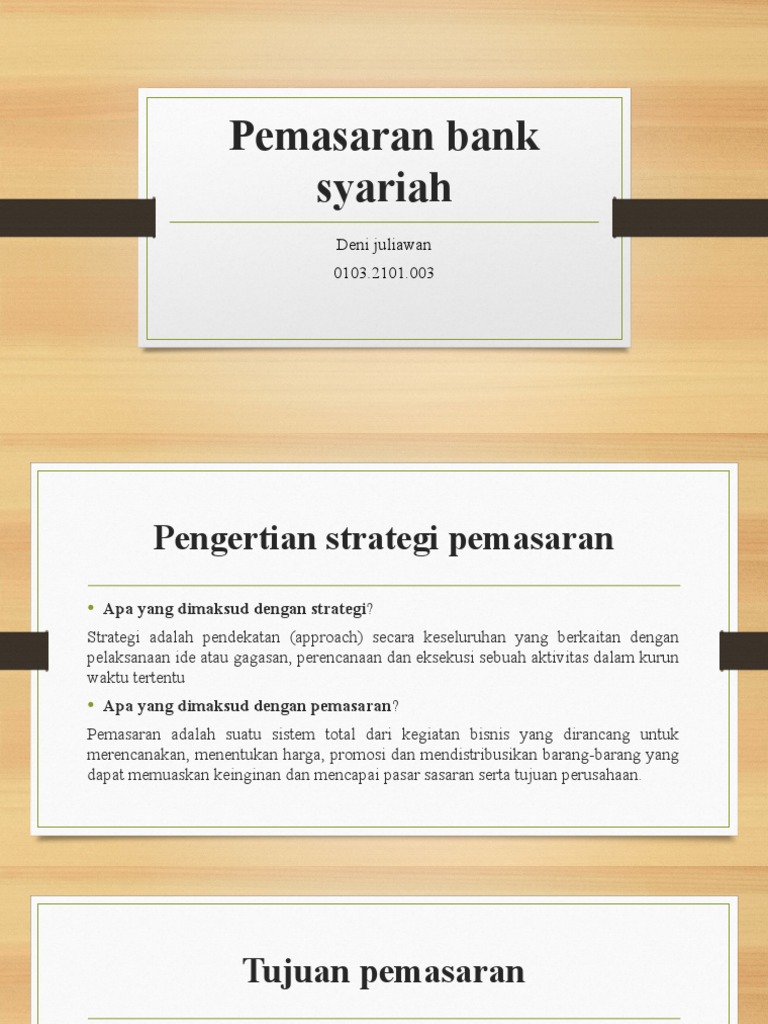 Pemasaran Bank Syariah | PDF