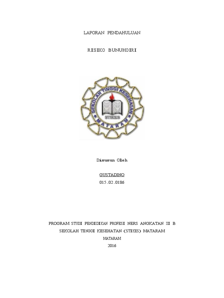 LP SP Resiko Bunuh Diri | PDF