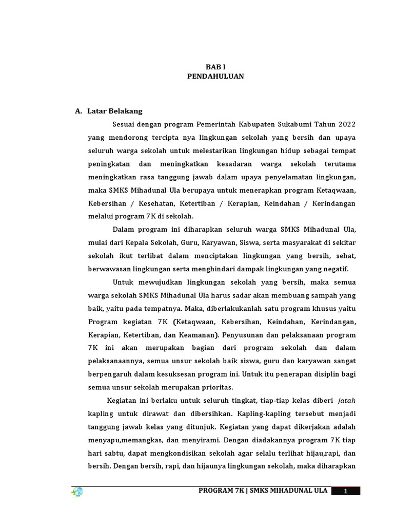 Administrasi K7 | PDF