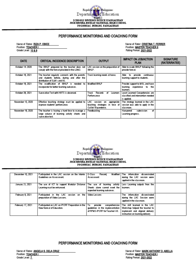 PMCF | PDF | Educational Assessment | Teaching Method