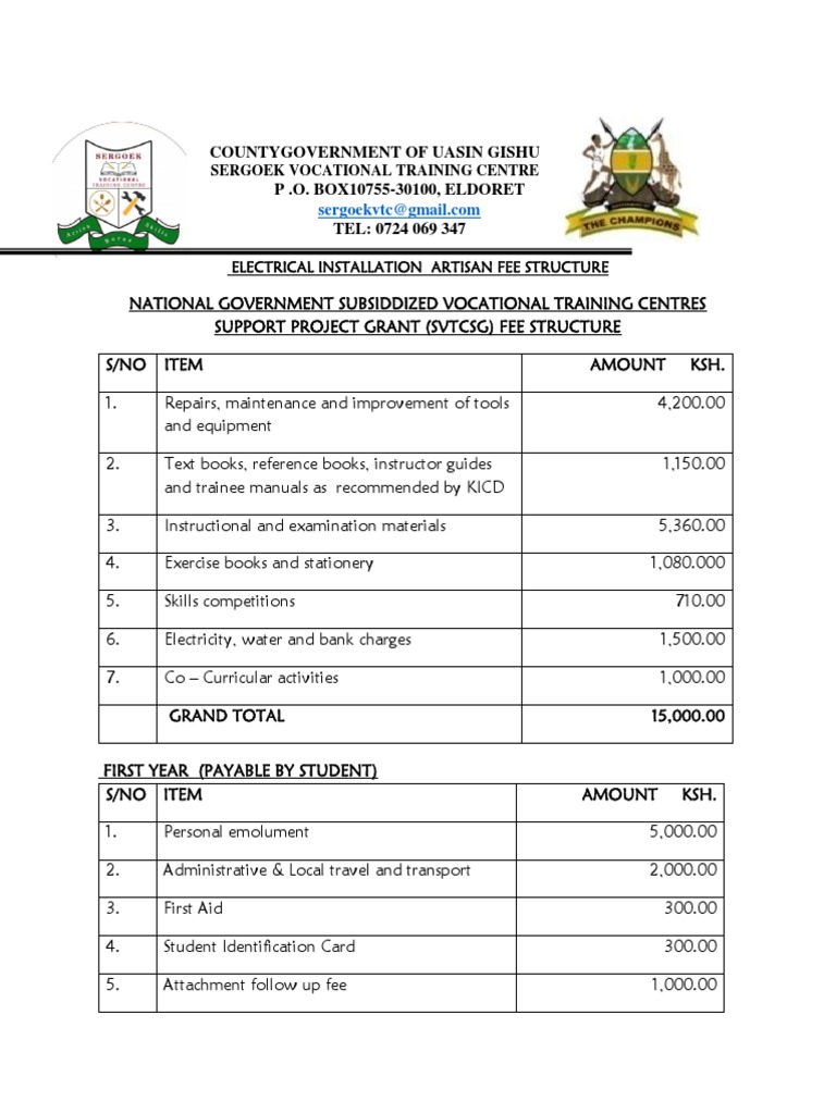 Electrical Engineering Fee Structure | PDF | Fee