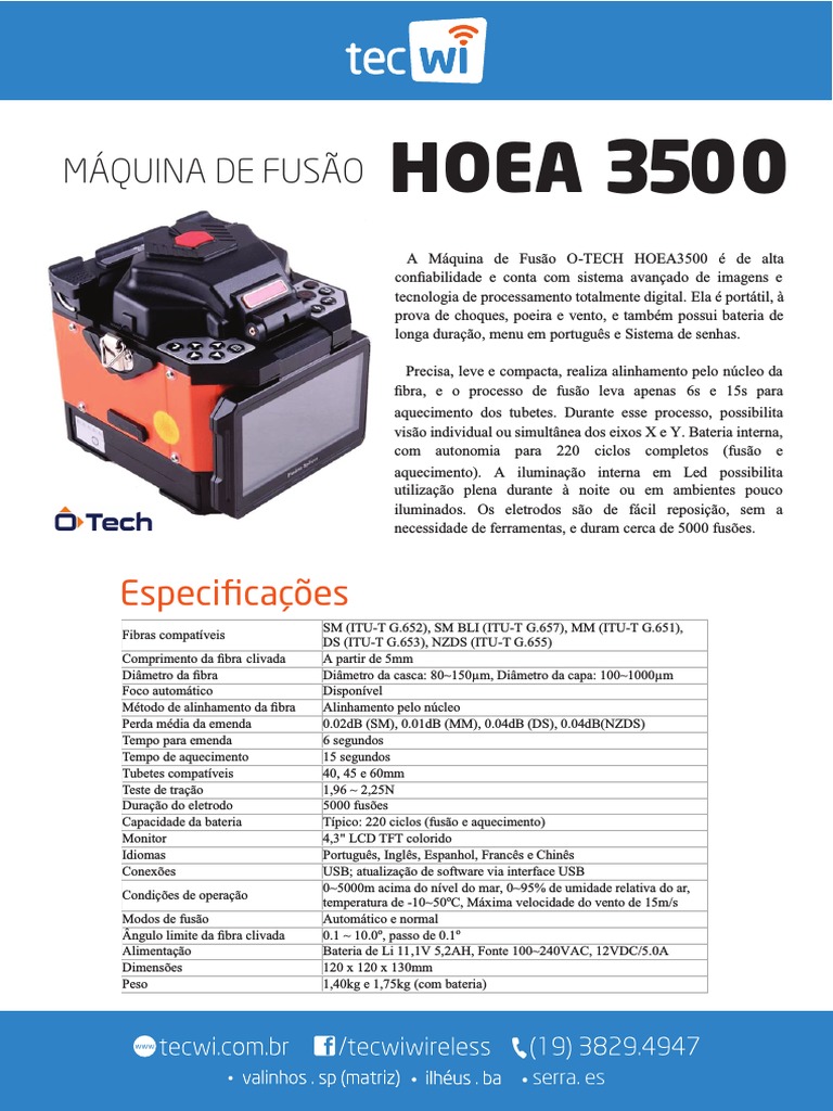 Maquina de Fusao Hoea3500 | PDF