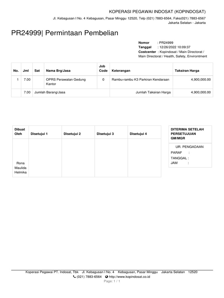 Purchase Request | PDF