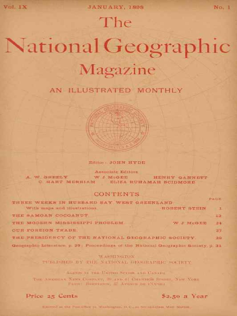 National Geographic - 1898-01 - January | PDF