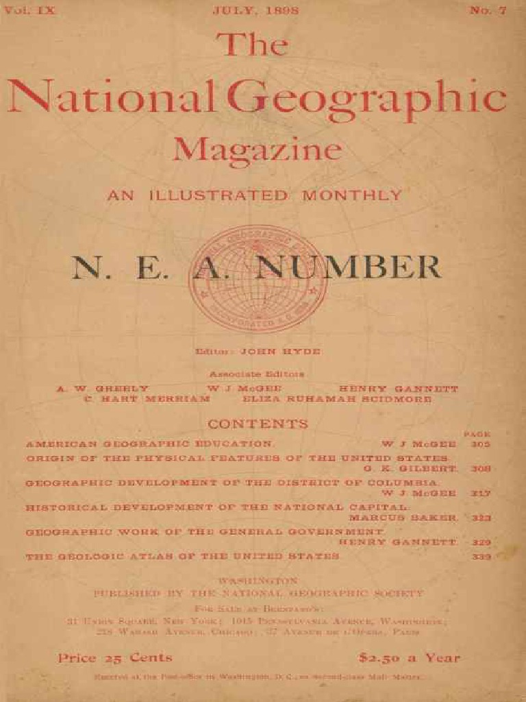 National Geographic - 1898-07 - July | PDF