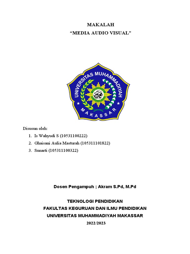 Makalah KELOMPOK 3 - MEDIA - AUDIO - VISUAL | PDF