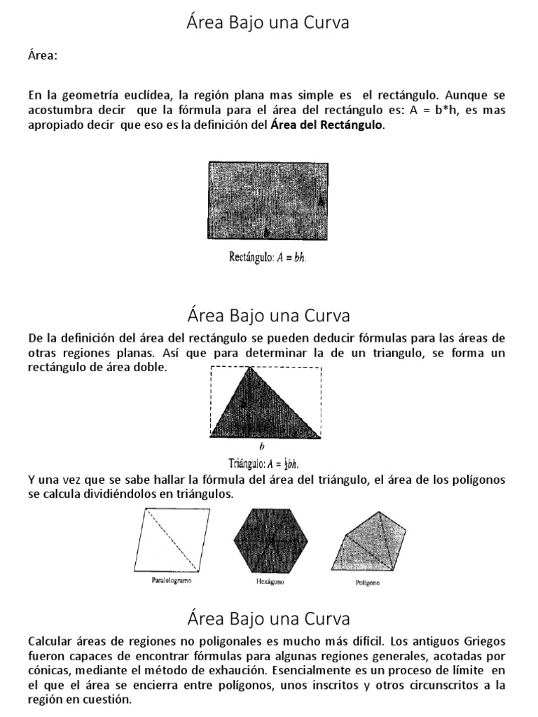 2.2 Área Bajo Una Curva | PDF | Zona | Triángulo