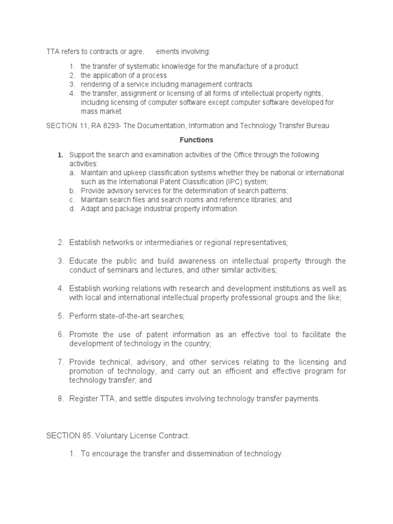 TTA | PDF | License | Patent