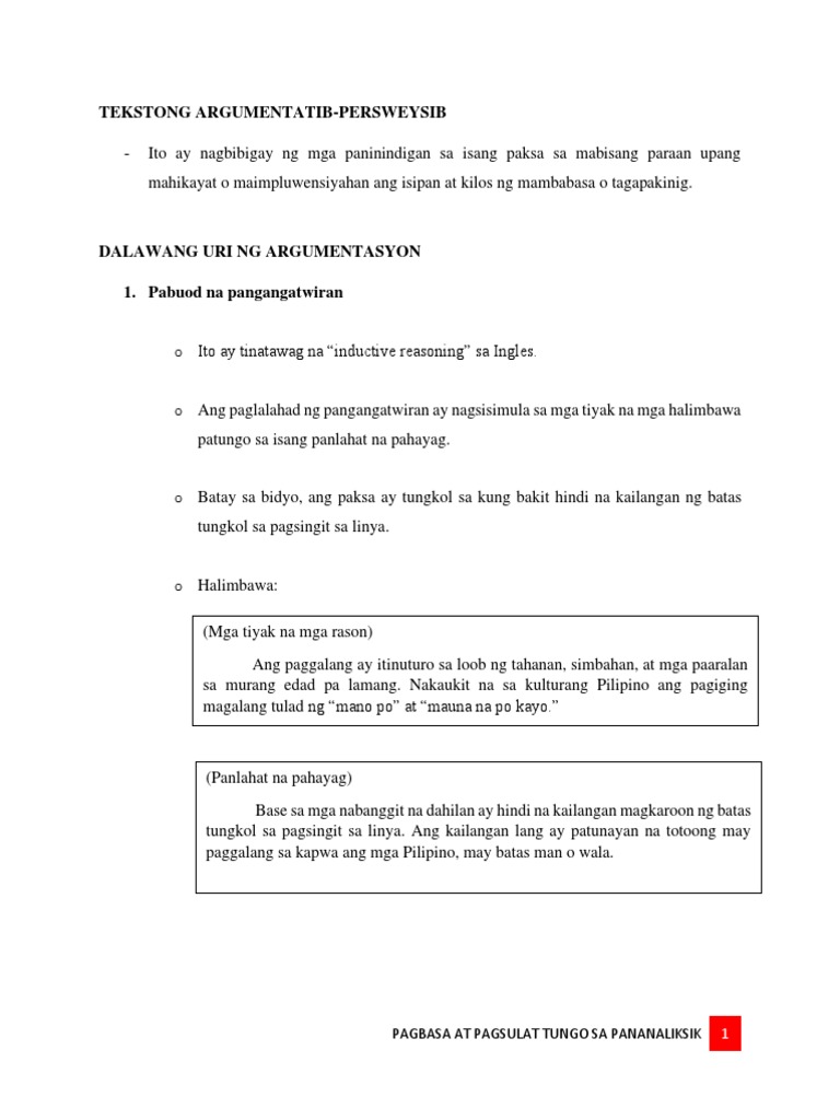 Argumentatib Persweysib | PDF