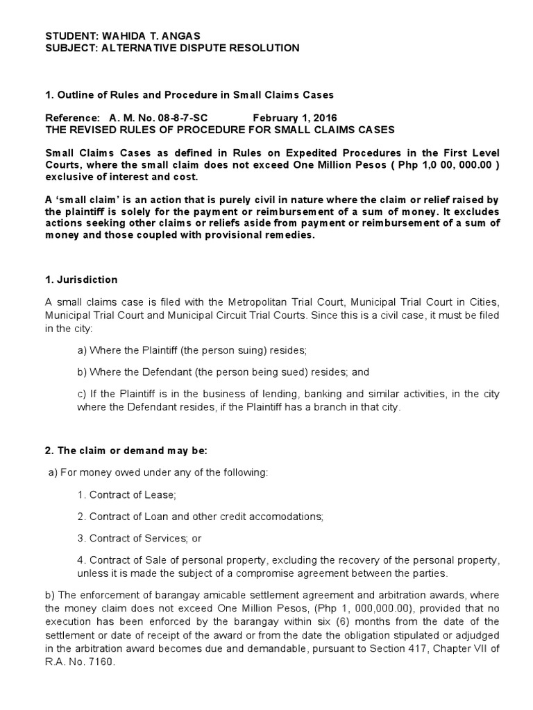 Adr Task 2 | PDF | Lawsuit | Certiorari