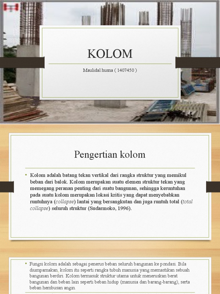 Pengertian dan Fungsi Kolom Bangunan | PDF