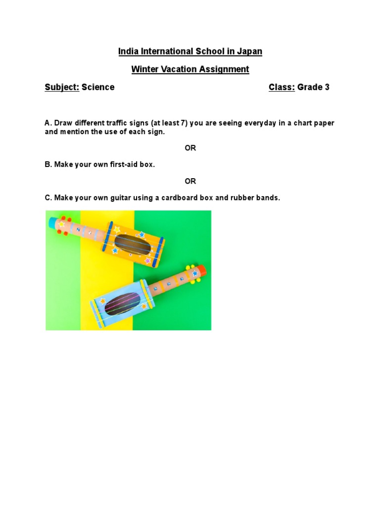 Science Winter Vacation Assignment | PDF