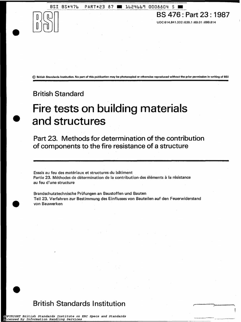 BS 476-23 | PDF