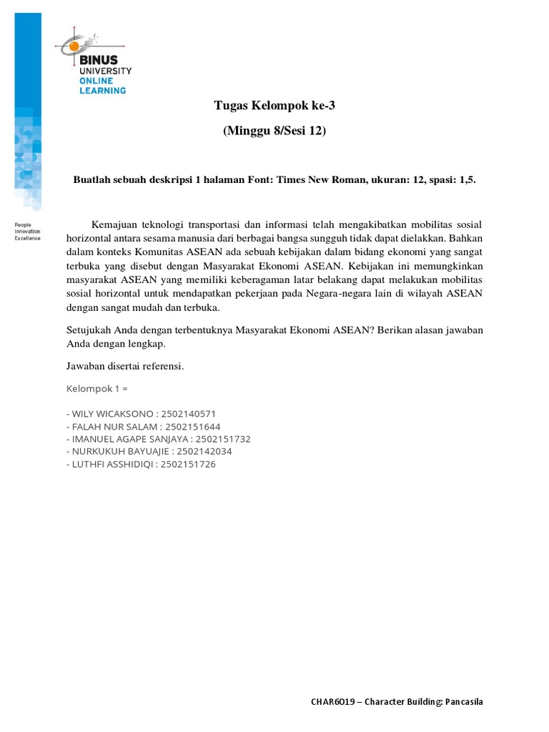 2122 Char6019037 Lwda TK3-W8-S12-R2 Team1 | PDF