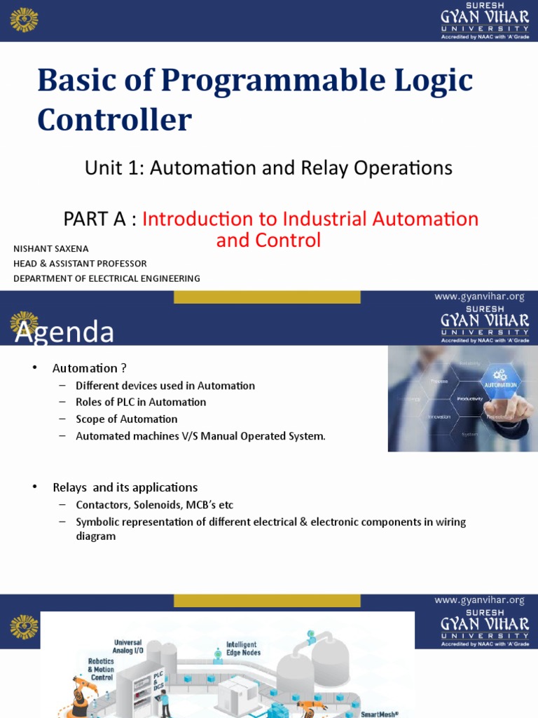 Introduction to Industrial Automation | PDF | Programmable Logic ...