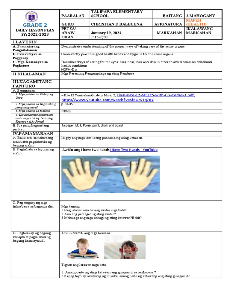 DLP - Health 2 Day 4 W9 Q2 | PDF