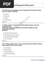 Retail-Management Solved MCQs (Set-1) | PDF | Retail | Sales