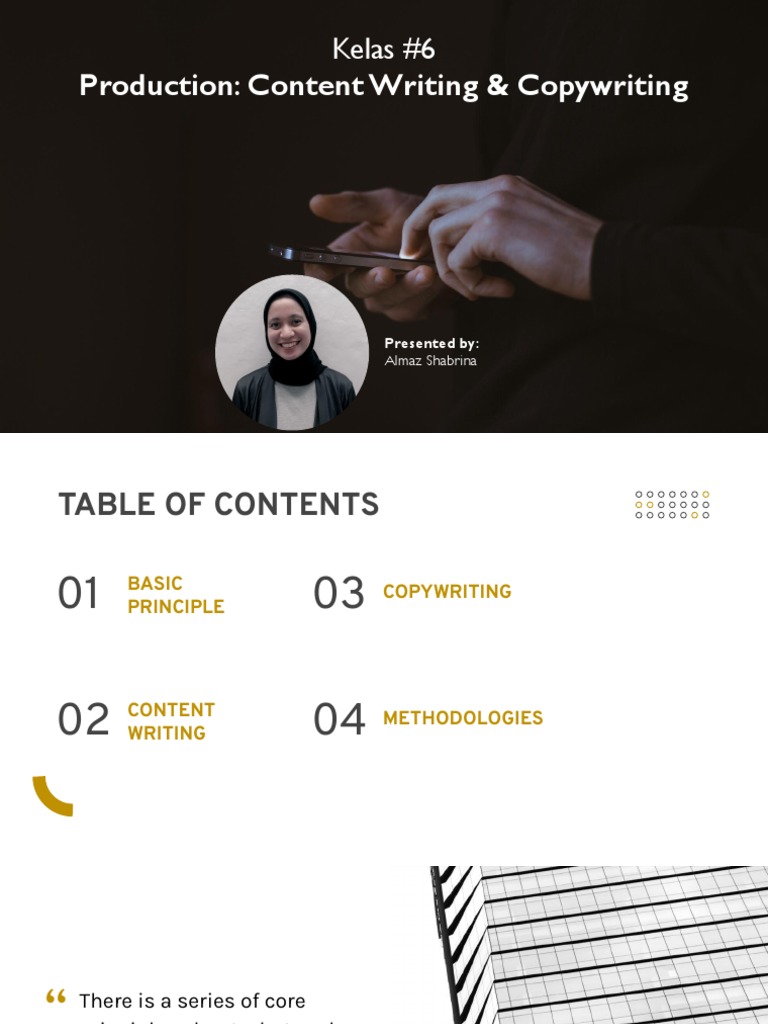 Kelas #6 Production Process - Content Writing Copywriting | PDF | Cognitive Science | Design