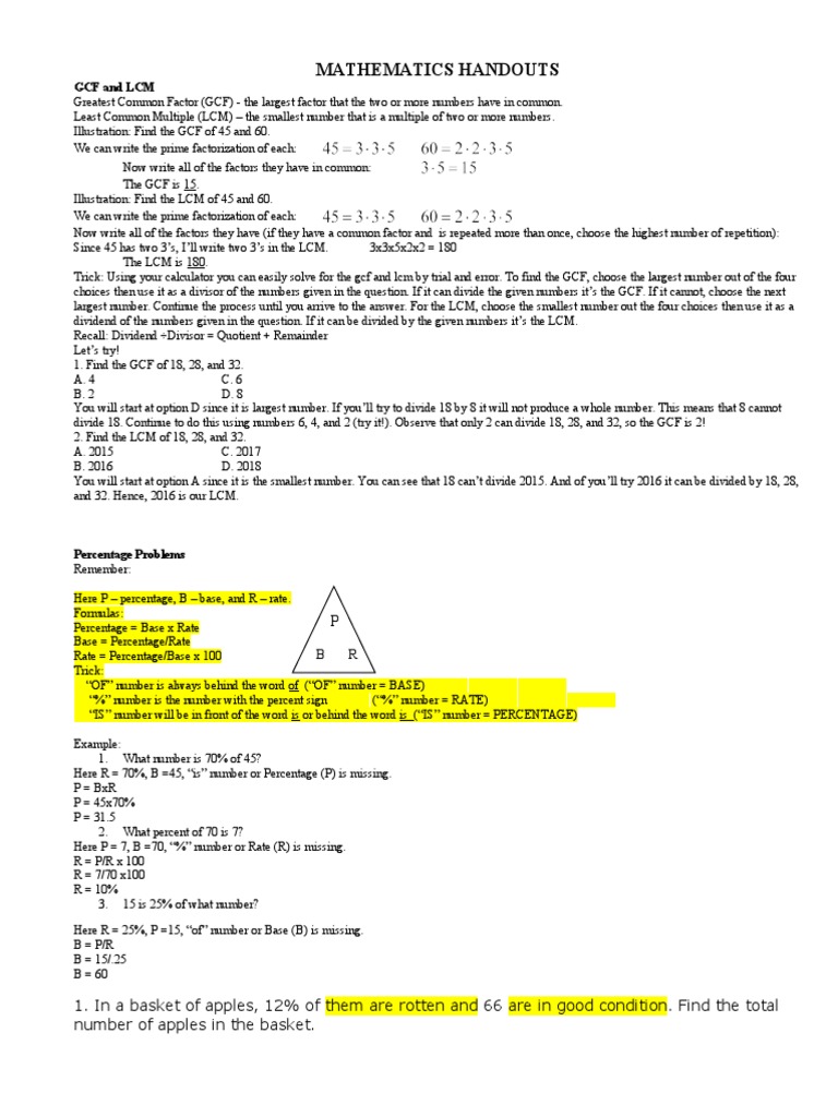 MATH Handouts | Download Free PDF | Trigonometric Functions | Ellipse