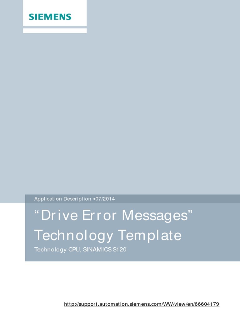 Cpu31xt Drive Error Message Doku v422 en | PDF | Input/Output | User ...