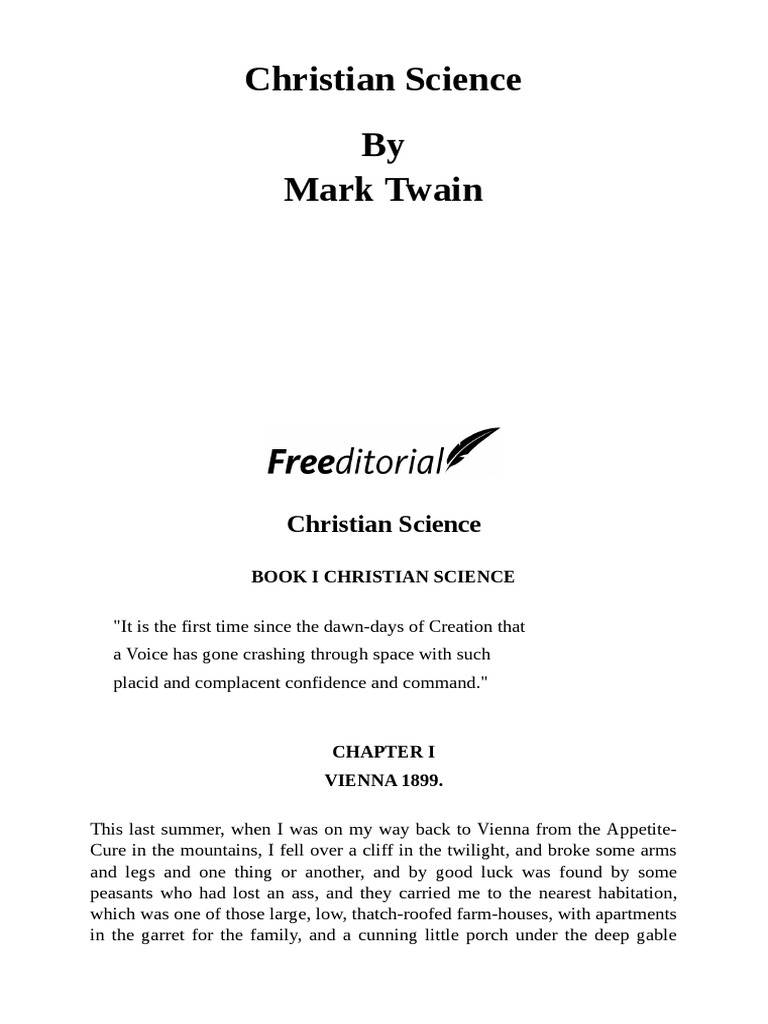 Christian Science Mark Twain | Download Free PDF | Soul | Mary, Mother ...