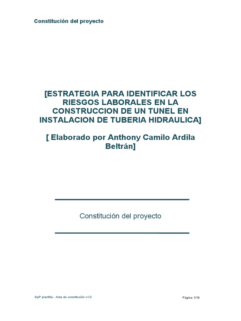 Proyecto Final Del Curso PMI BASICO TERMINADO | PDF | Presupuesto | Planificación