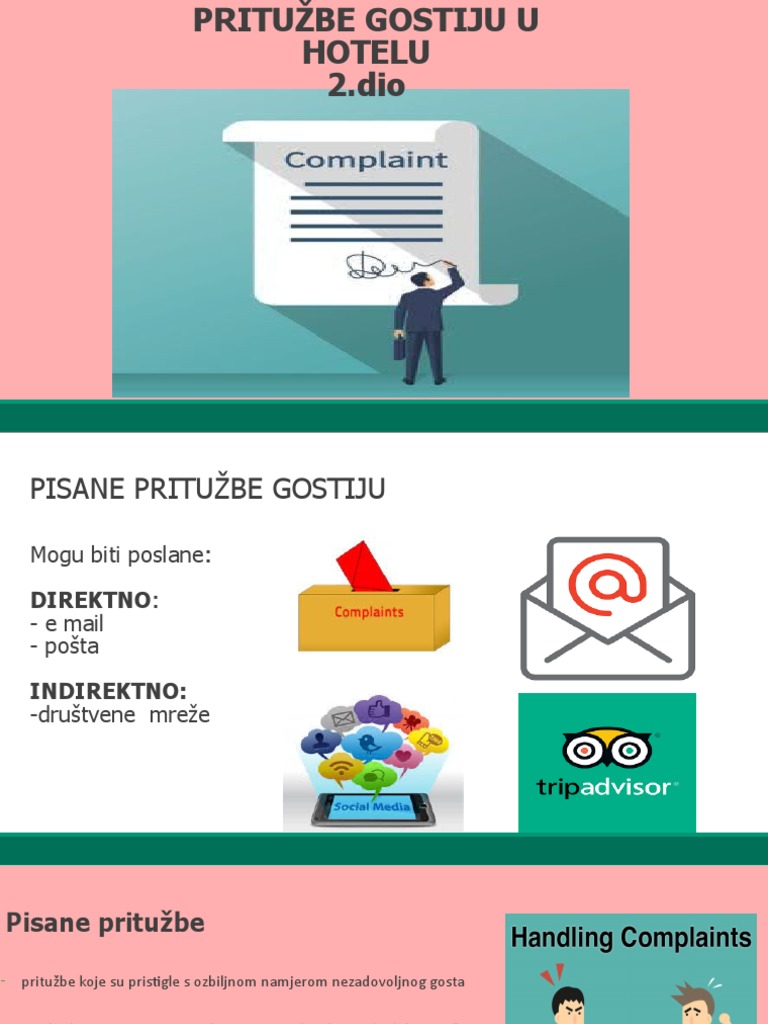 HTT - Pritužbe Gostiju - 3 Razred 1 | PDF