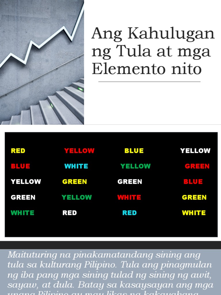 Ang Kahulugan NG Tula at Mga Element Nito | PDF