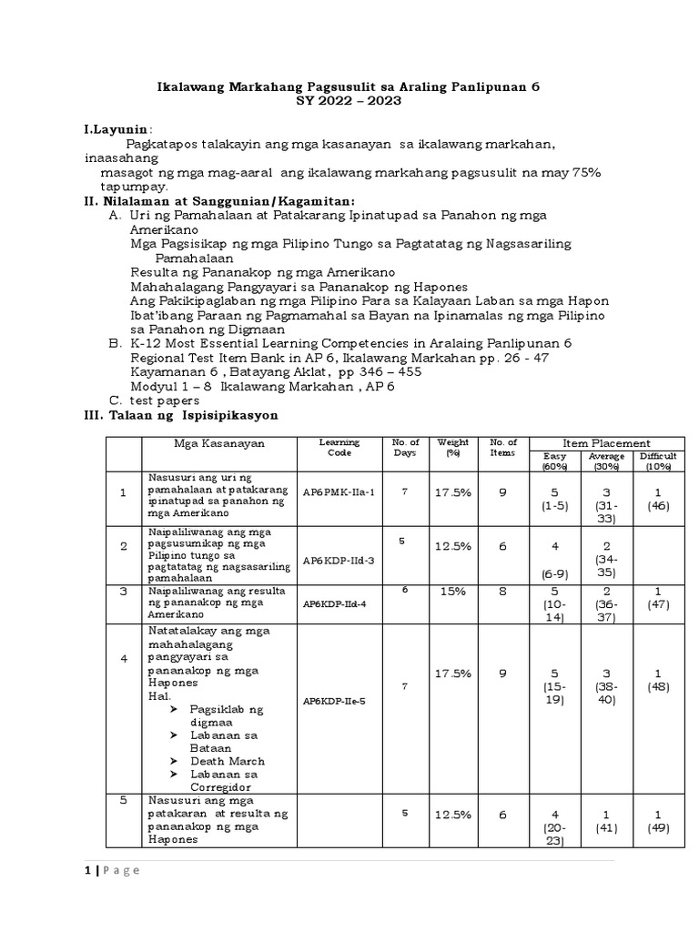 Q2 PT Aral Pan | PDF