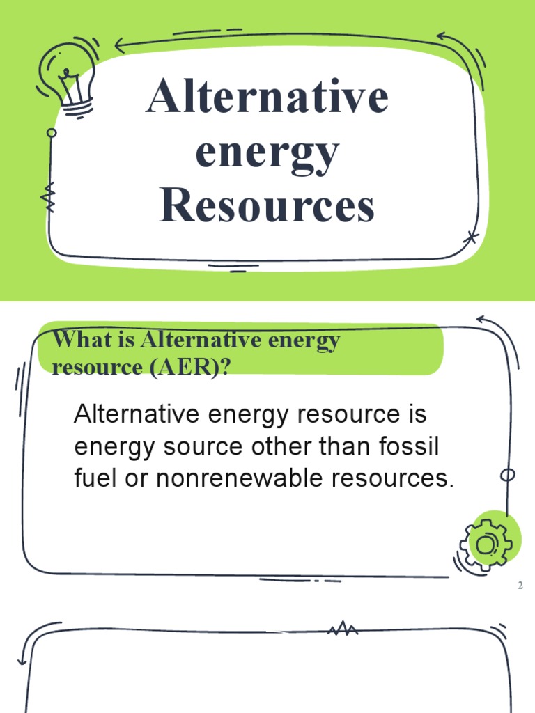Alternative Energy Resources | PDF | Energy Crisis | World Energy Resources