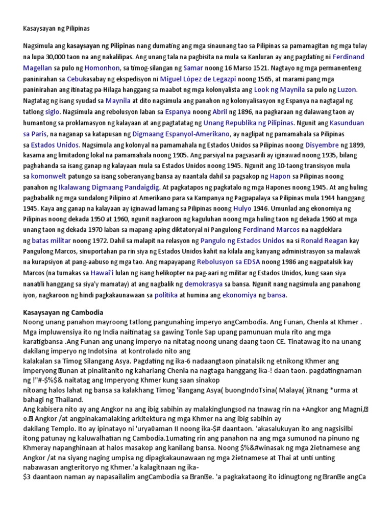 Kasaysayan NG Pilipinas | PDF