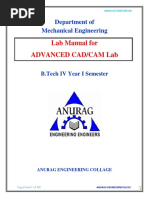 PR6412 Computer Aided Machine Drawing Lab Manual | PDF | Computer Aided Design | Screw